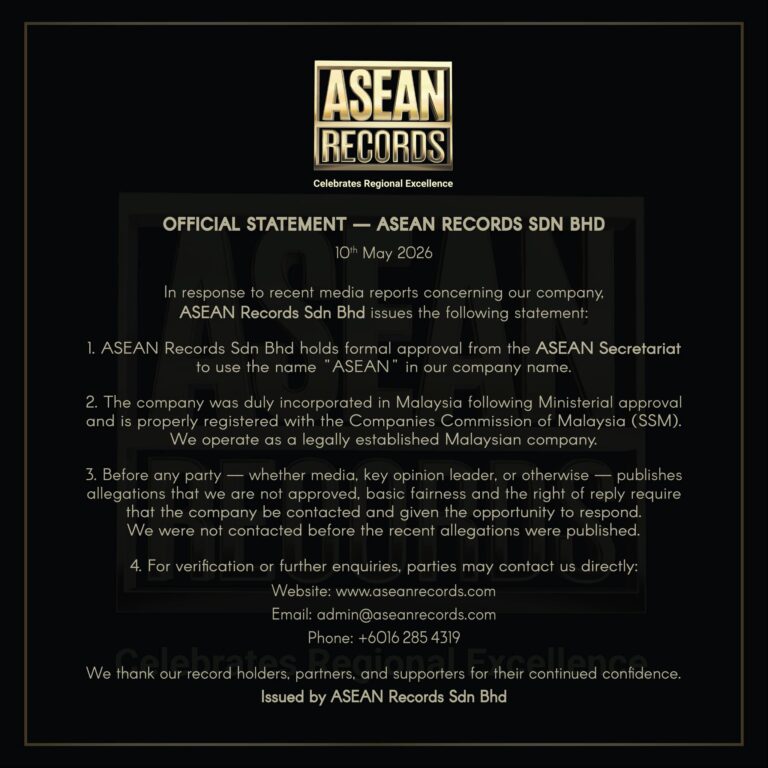Official ASIA Records (Registered Since 2013) | Asia's Record ...